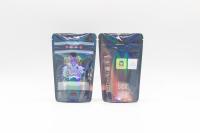China Child Proof Matte Finished 3.5G Weed Mylar Bags Smell Proof Stand Up Zipper Pouch for sale
