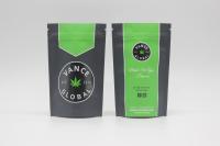 China Child Proof Matte Finished 3.5G Weed Mylar Bags Smell Proof Stand Up Zipper Pouch for sale