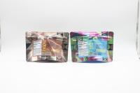 China 3.5g Weed Flower Mylar Stand Up Pouches Soft Touch Matte Smell Proof Zipper Top Packaging for sale