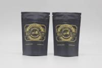 China 3.5g Weed Flower Mylar Stand Up Pouches Soft Touch Matte Smell Proof Zipper Top Packaging for sale