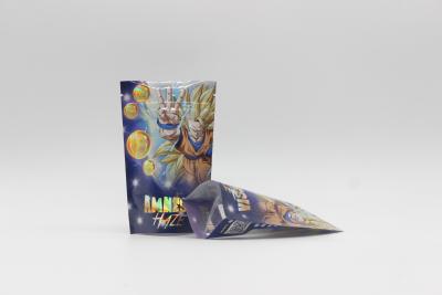 China Smell Proof Mylar weed Bags Custom Digital Printing Gravure Printing With Zipper for sale