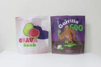 China Glossy Finish Mylar weed Bags Small Stand Up Zipper Aluminum Foil Mylar Bags for sale