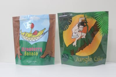 China Glossy Finish Mylar weed Bags Small Stand Up Zipper Aluminum Foil Mylar Bags for sale