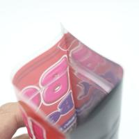 China Weed Bag Three Side Sealed Open Window Aluminized Bag With Child Proof Zippe Holographic Printing For Packaging weed for sale