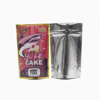 China Mylar weed Bags Weed Bag Aluminized Three Side Sealed Zipper Stand Up Bag For Packing Marijuana for sale