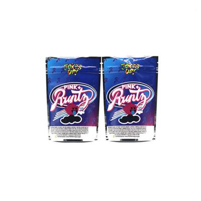 China 3.5g Weed Bag Three Side Sealed Aluminized Zipper Stand Up Pouch For Packing 5g weed for sale