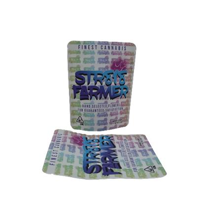 China weed Weed Aluminum Foil Mylar Bag 3 Sides Seal Standing Bag With Zipper for sale