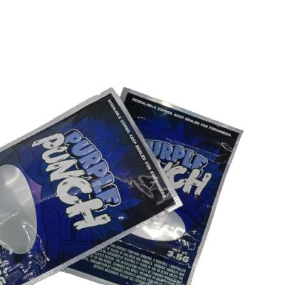 China Aluminum Foil Mylar ziplockk Bags Stand Up With Window For weed Weed Packaging for sale