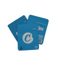 China Blue 50g Mylar Stand Up Bags Zipper Gravure Printing For Candy weed for sale