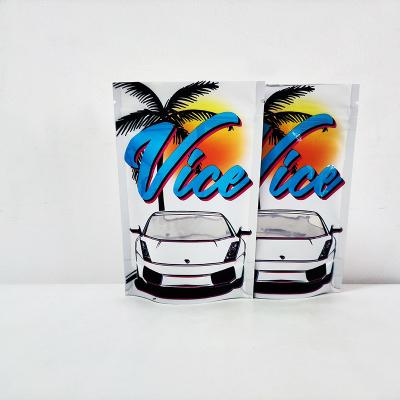 China Irregular Window Standing Pouch for 10 Color Transparent Aluminum Foil Mylar Bag Customized Size Snack Sugar Food Packaging for sale