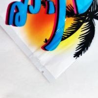 China Irregular Window Standing Pouch for 10 Color Transparent Aluminum Foil Mylar Bag Customized Size Snack Sugar Food Packaging for sale