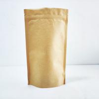 China Custom Printed Eco Friendly Kraft Paper Flat Bottom Compostable 250g Bag Valve For Coffee Beans for sale