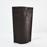 China Custom Printed Eco Friendly Kraft Paper Flat Bottom Compostable 250g Bag Valve For Coffee Beans for sale
