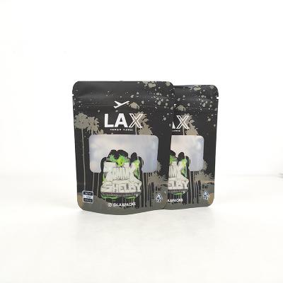 China Customized Accepted Food Storage Bags Aluminum Foil Mylar Stand Up Zip Lock Pouch with Clear Window and Customized Options for sale