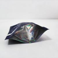 China Matte Soft Touch Holographic Plastic Smell Proof 35g Zipper Mylar Bags Stand Up Bag for sale