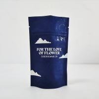 China Matte Soft Touch Holographic Plastic Smell Proof 35g Zipper Mylar Bags Stand Up Bag for sale