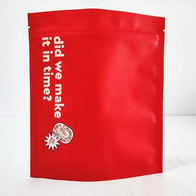 China Biodegradable Kraft Paper Standing Zip Lock Pouch with Standard 120mircon Thickness for Coffee Beans and Tea for sale