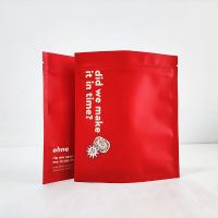 China Biodegradable Kraft Paper Standing Zip Lock Pouch with Standard 120mircon Thickness for Coffee Beans and Tea for sale
