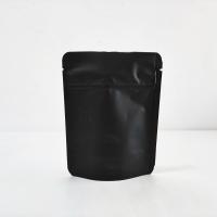 China 3.5g,7g,1oz,1 LB Matte black with zipper stand up smell proof mylar weed bag for sale