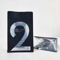 China Coffee Tea Stand Up Side Gusset Bag 250g 500g 1kg With Irregular Window ziplockk for sale