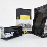 China 250g Coffee Powder Food Packaging Pouch Flat Bottom With Zipper Lock for sale