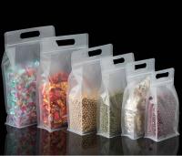 China Frost Self Sealing See Through Pouches Food Candy Stand Up ziplockk Pouches for sale