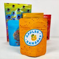 China 3.5g Mylar weed Bags Stand Up Pouch Doypack With Child Resistant Zipper for sale