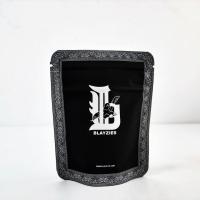 China Foil Laminated Mylar weed Bags Smell Proof 3.5g Plastic Resealable ziplockk for sale