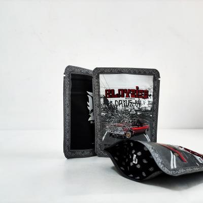 China Foil Laminated Mylar weed Bags Smell Proof 3.5g Plastic Resealable ziplockk for sale