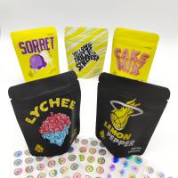 China Custom Printed Resealable 3.5g Mylar Edible Bag Zip Lock Small Sachet Plastic Bag for sale