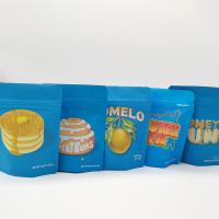 China 3.5g 7g 14g 28g Mylar weed Bags Stand Up Zipper Food Storage Pouch for sale