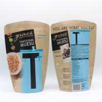 China Custom Kraft Paper Foil Bag Food Grade Aluminum Foil Stand Up Tea Packaging Pouch for sale