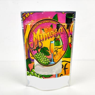 China 3.5g Holographic Smell Proof Bag Plastic Digital Printing Mylar weed Bags for sale