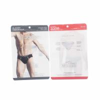 China Customize Zipper Clothing Packaging Bag Transparent Underwear Packaging Bag for sale