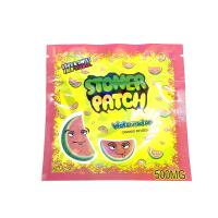 China Glossy Finish Plastic Three Side Seal Bag For Chewing Gummie Candy for sale
