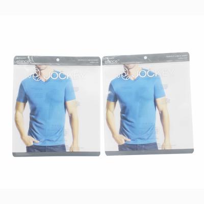 China Plastic Three Side Seal Pouch Garment Clothing Packing Resealable Zipper Bag for sale