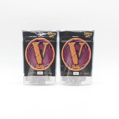 China Custom Printed Mylar ziplockk Bags Plastic 3.5g Candy Edible Smell Proof Stand Up Pouch for sale