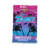 China Custom Logo Waterproof Three Sides Seal Bag Jelly Drops Gummy Food Packaging Bags for sale