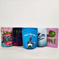 China Mini Square Custom Aluminum Foil Mylar weed Bags Smell Proof 3.5g Plastic Pouch for sale