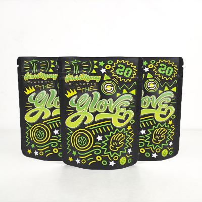 China Custom Printed 3.5g ziplockk Mylar Bags Aluminum Foil Stand Up For weed for sale