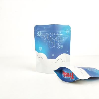 China Custom Logo Mylar weed Bags Smell Proof 3.5g Child Resistant Packaging Bag for sale
