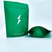 China Matte Red Green Mylar Aluminum Foil Bags Zip Lock Mylar Stand Up Pouches for sale