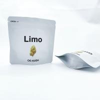 China Custom Plastic ziplockk Mylar weed Bags 3.5g Digital Print Soft Touch for sale
