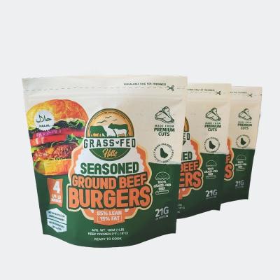 China Plastic Large Food Packaging Bag Custom Mylar Stand Up Pouch With ziplockk for sale