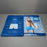 China Plastic Three Side Seal Pouch Transparent Custom Mylar Bag For Man'S Underwear for sale