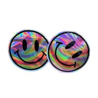China Unique Irregular Shaped Bag Smile Shaped Mylar Zipper Bag For Weed for sale