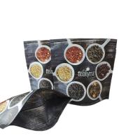 China Custom Tea Packaging Bag Stand Up Mylar Plastic Bags With Zipper Top for sale