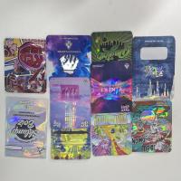 China Colorful Holographic Stand Up Pouch weed Weed Packaging Bags With Zipper for sale