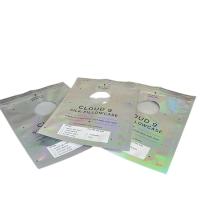 China Mylar Holographic Stand Up Pouch Packaging Three Side Seal Bags With Zipper for sale