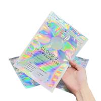 China Mylar Holographic Stand Up Pouch Packaging Three Side Seal Bags With Zipper for sale